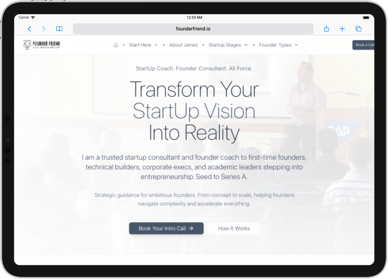 About James Sinclair | Startup Consultant & Founder Coach ...